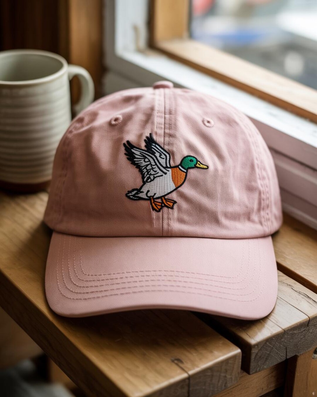 Mallard Duck Embroidered Hat – Wildlife Baseball Cap for Men & Women ...