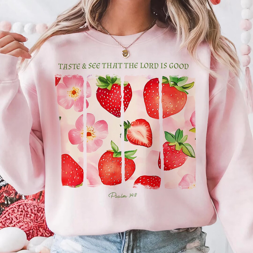 Strawberry Floral Bible Verse PNG: Christian T-shirt Design (digital Download) - Etsy