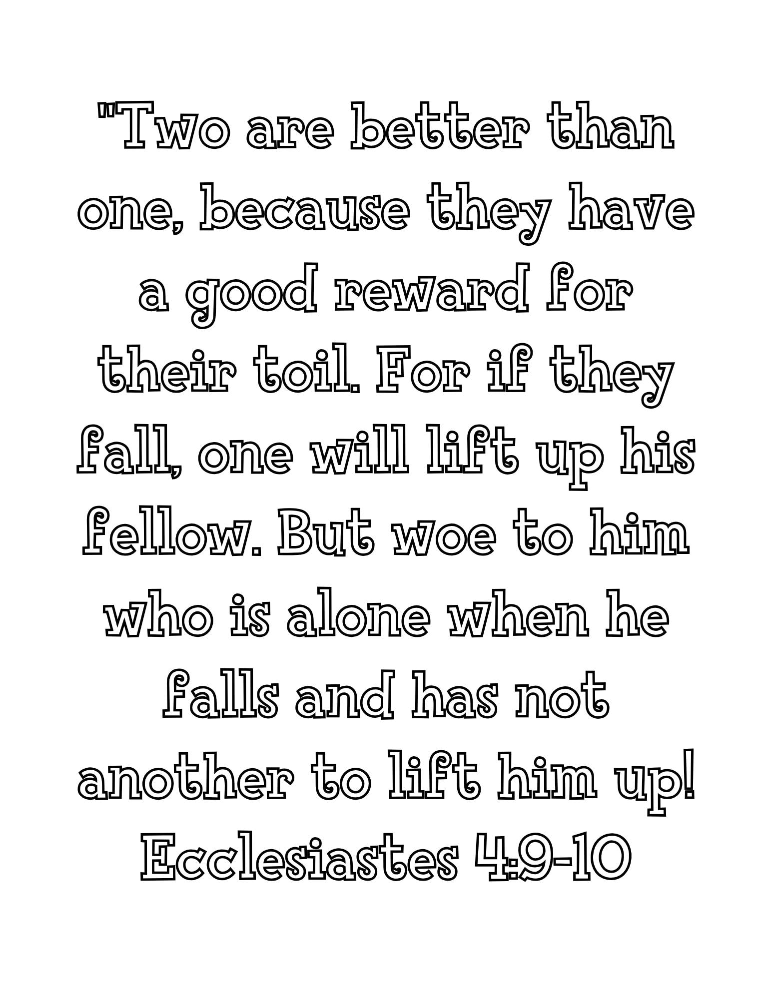 Bible Verse Friendship Coloring & Devotional Pack | 12-page Printable ...