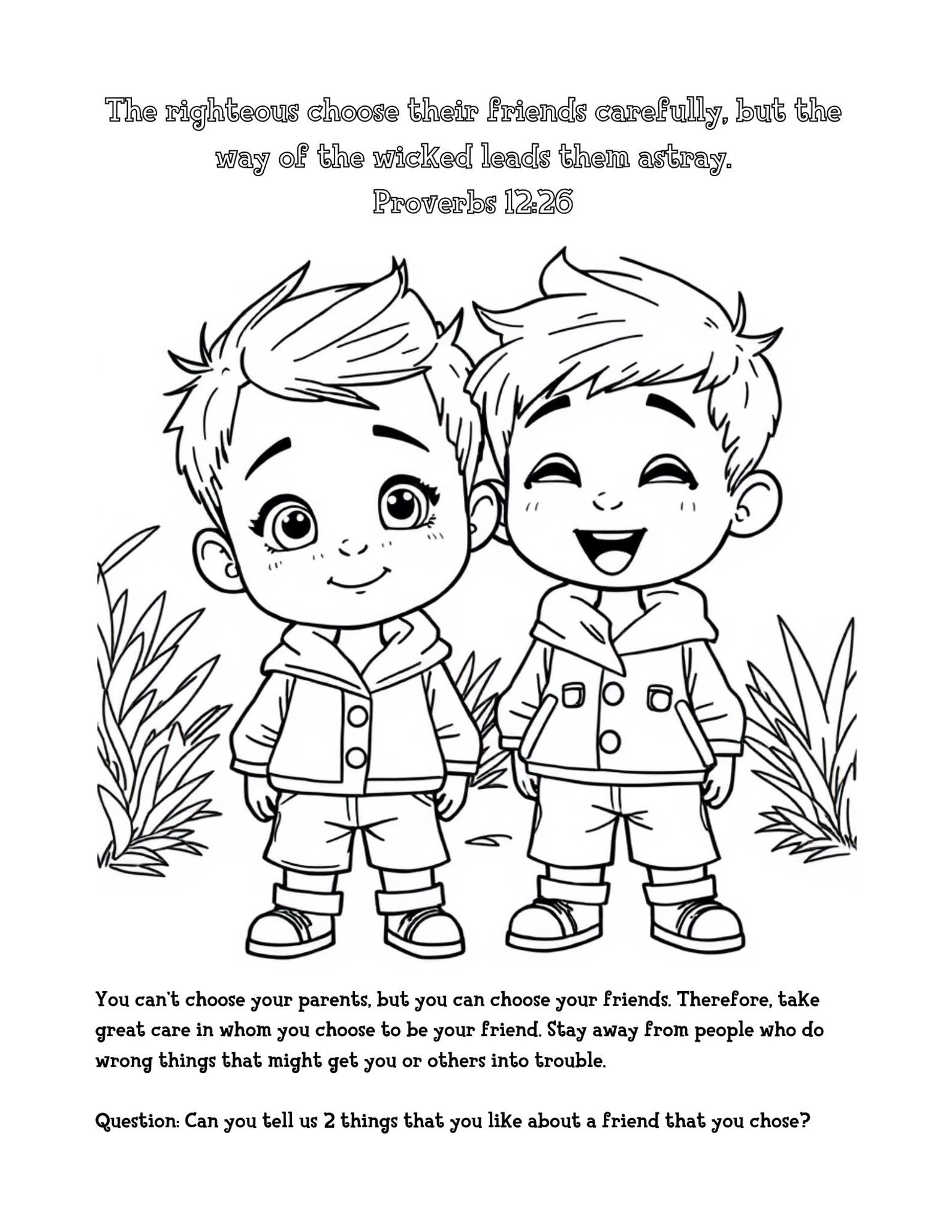 Bible Verse Friendship Coloring & Devotional Pack | 12-page Printable ...