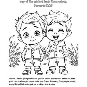 Bible Verse Friendship Coloring & Devotional Pack | 12-page Printable ...