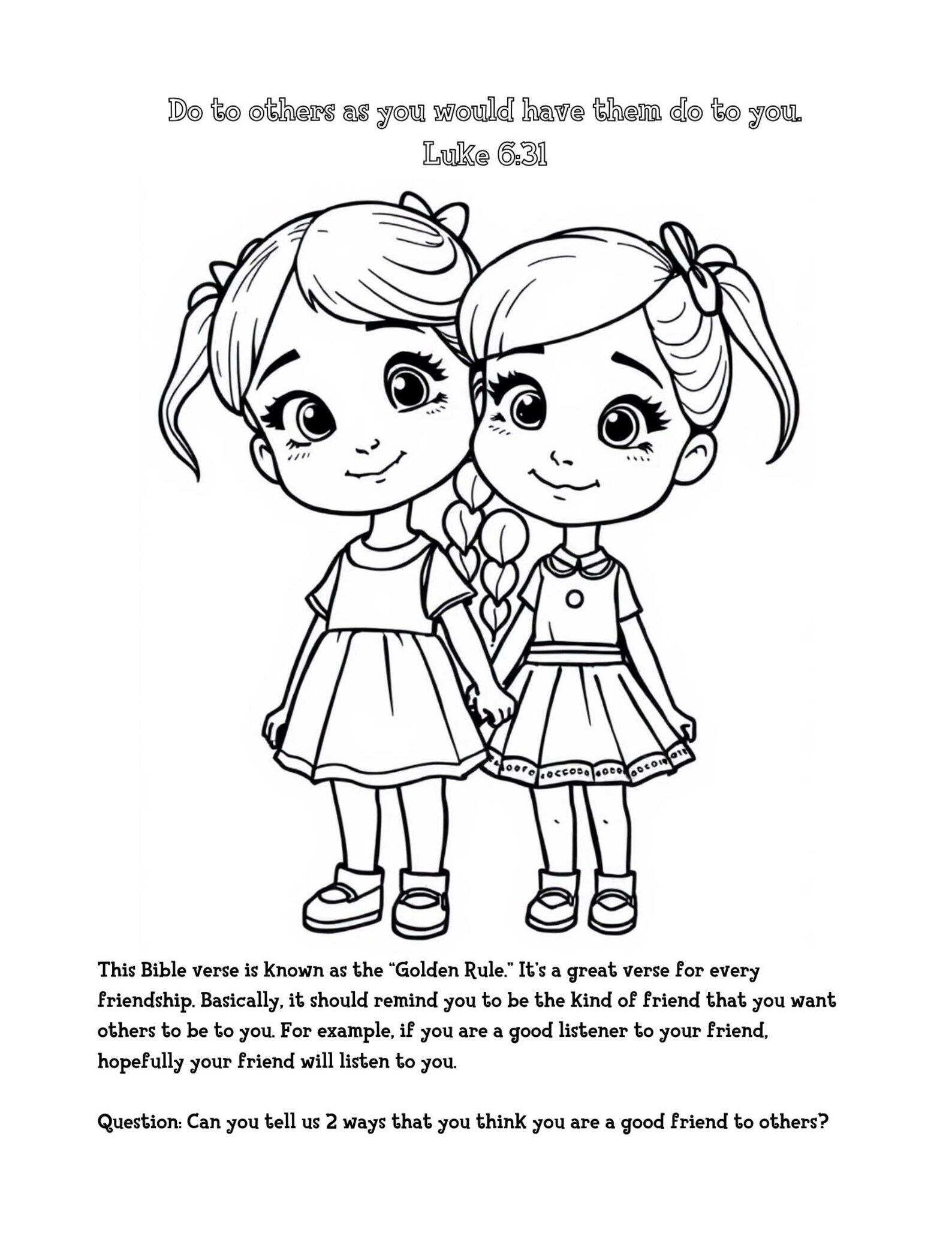 Bible Verse Friendship Coloring & Devotional Pack | 12-page Printable ...