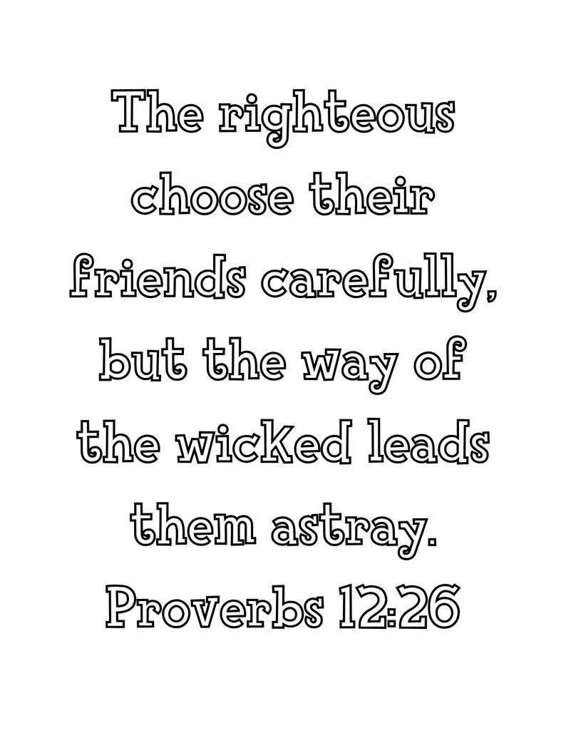 Bible Verse Friendship Coloring & Devotional Pack | 12-page Printable ...