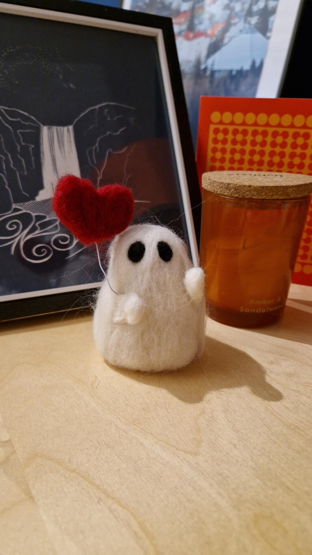 Love Heart Felt Ghost - Etsy