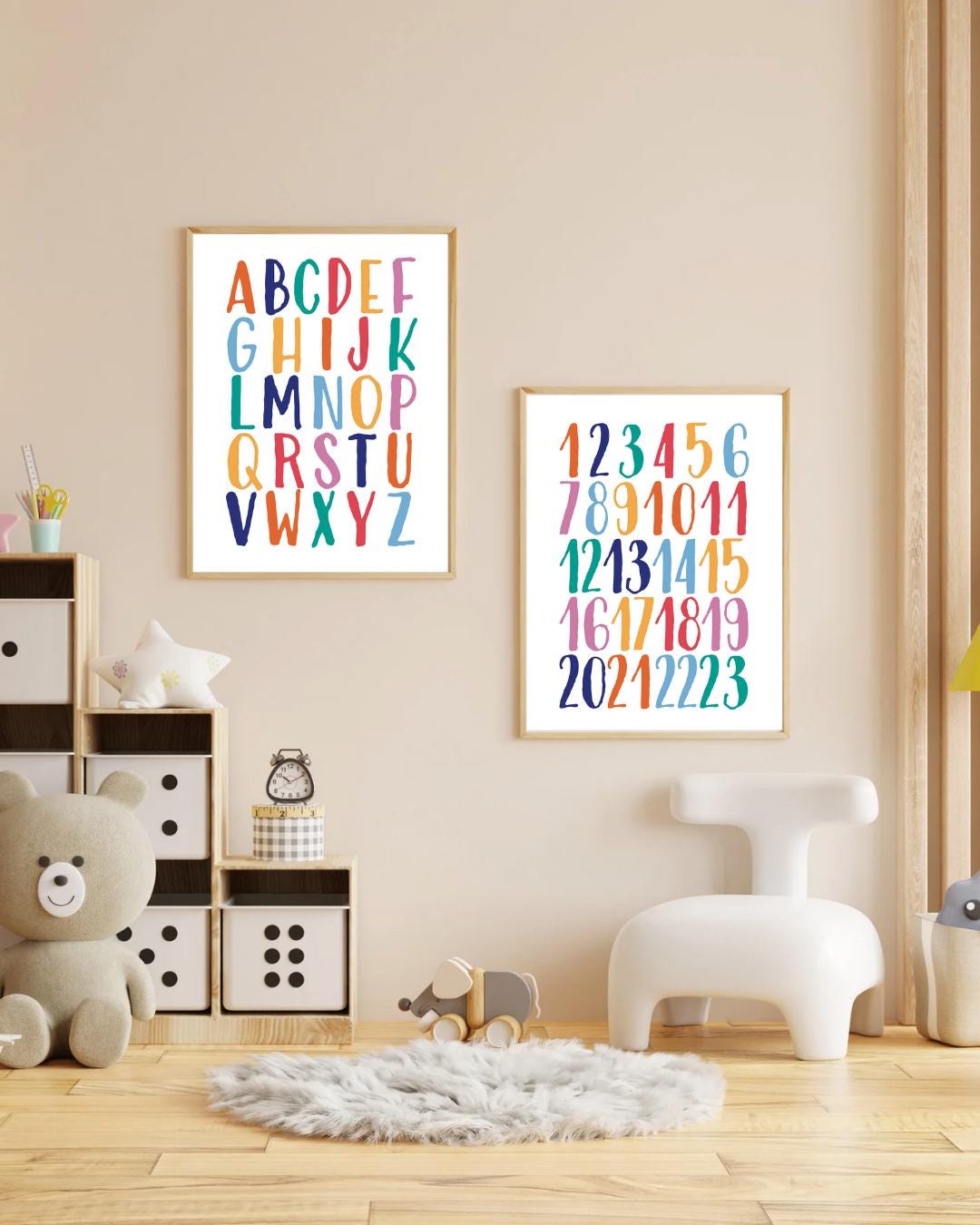 ABC 123 / Alphabet & Numbers / Rainbow Colours / Children's Educational ...