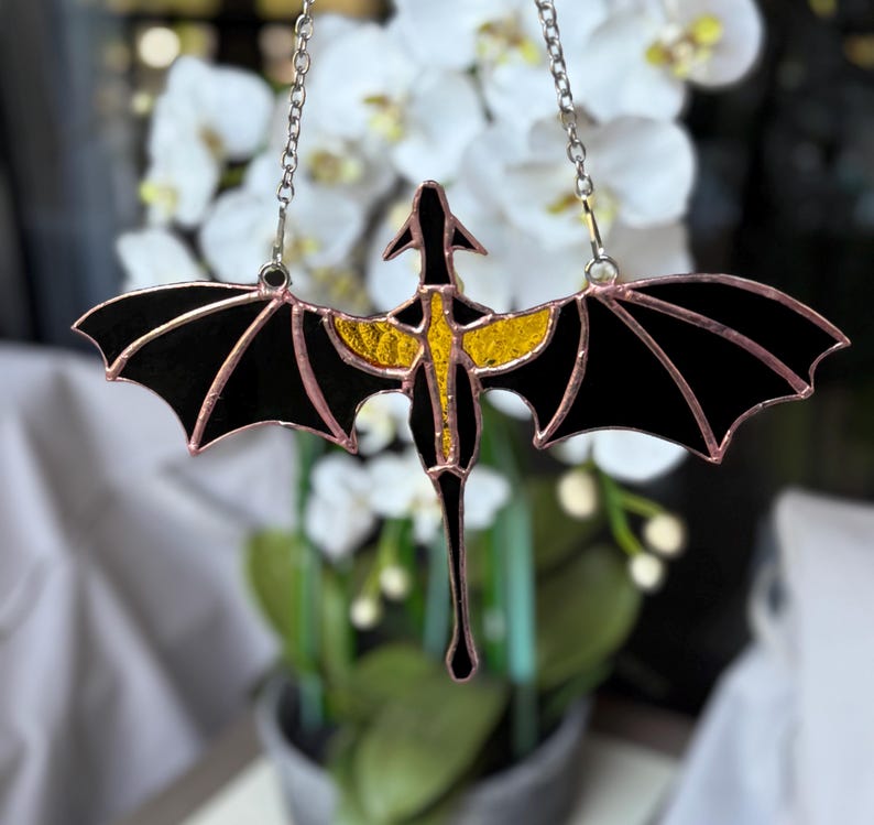 Fourth Wing Inspired Stained Glass - Etsy
