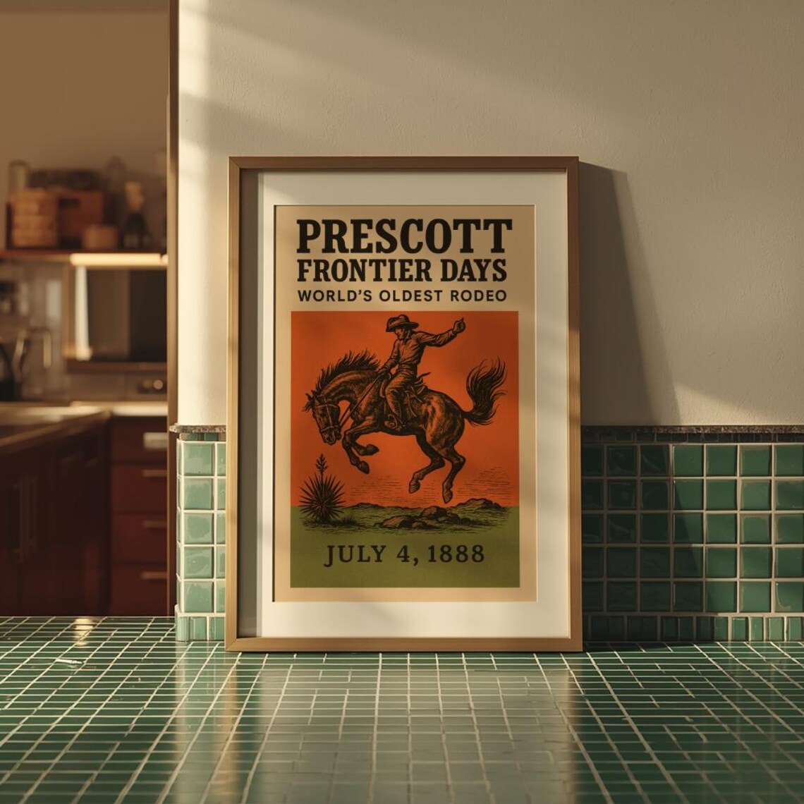 Prescott Frontier Days Poster – World’s Oldest Rodeo 1888, Vintage ...