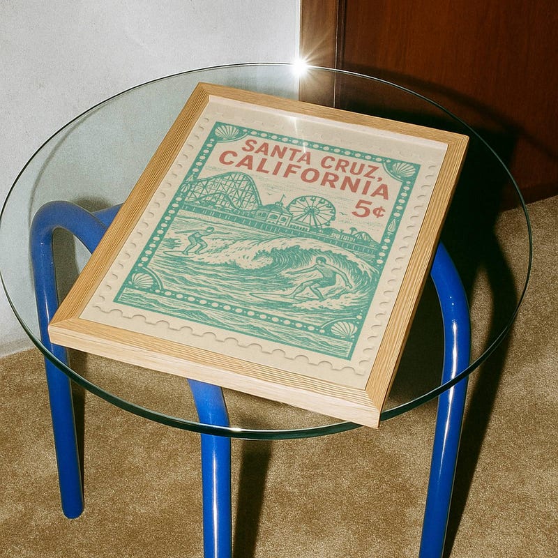 Vintage Surf Santa Cruz - Etsy UK