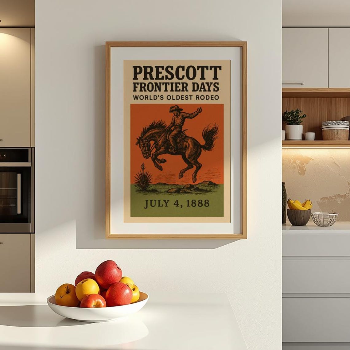Prescott Frontier Days Poster – World’s Oldest Rodeo 1888, Vintage ...