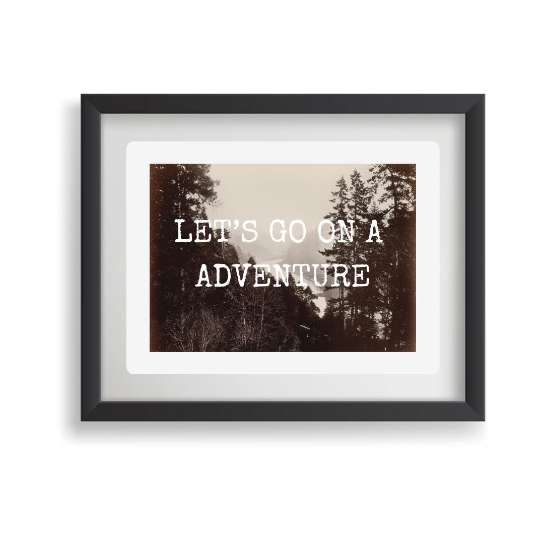 Adventure Poster, Motivational Wall Art, Powerful Affirmation Print ...