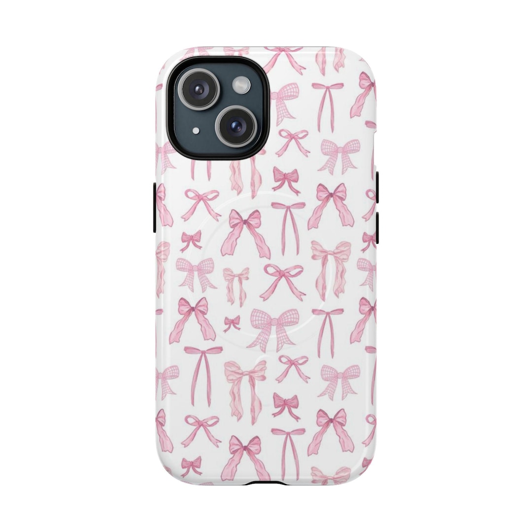 Pink Aesthetic Tough Magnetic Cases, Minimalist Cute Preppy Phone ...