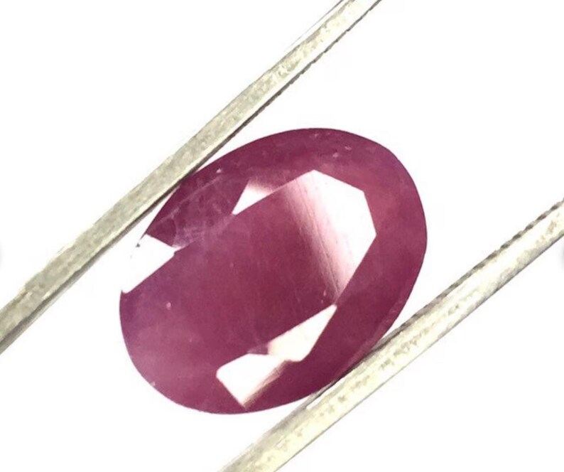 Natural Ruby Oval Cut Gemstone Ruby Loose Stone Oval Shape for Jewelry ...