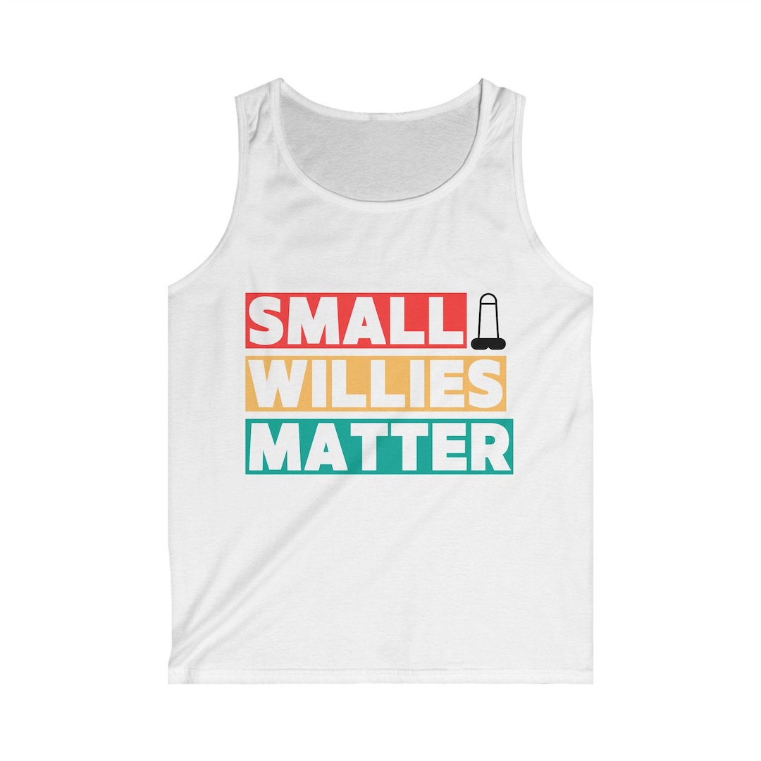 Small Willies Matter Vest | Funny Stag Do Gift | Rude Muscle Tank for ...
