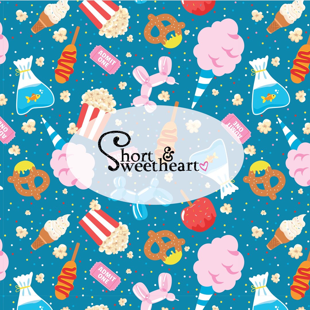 Fair Seamless Pattern Carnival Seamless Sublimation Fabric Pattern ...