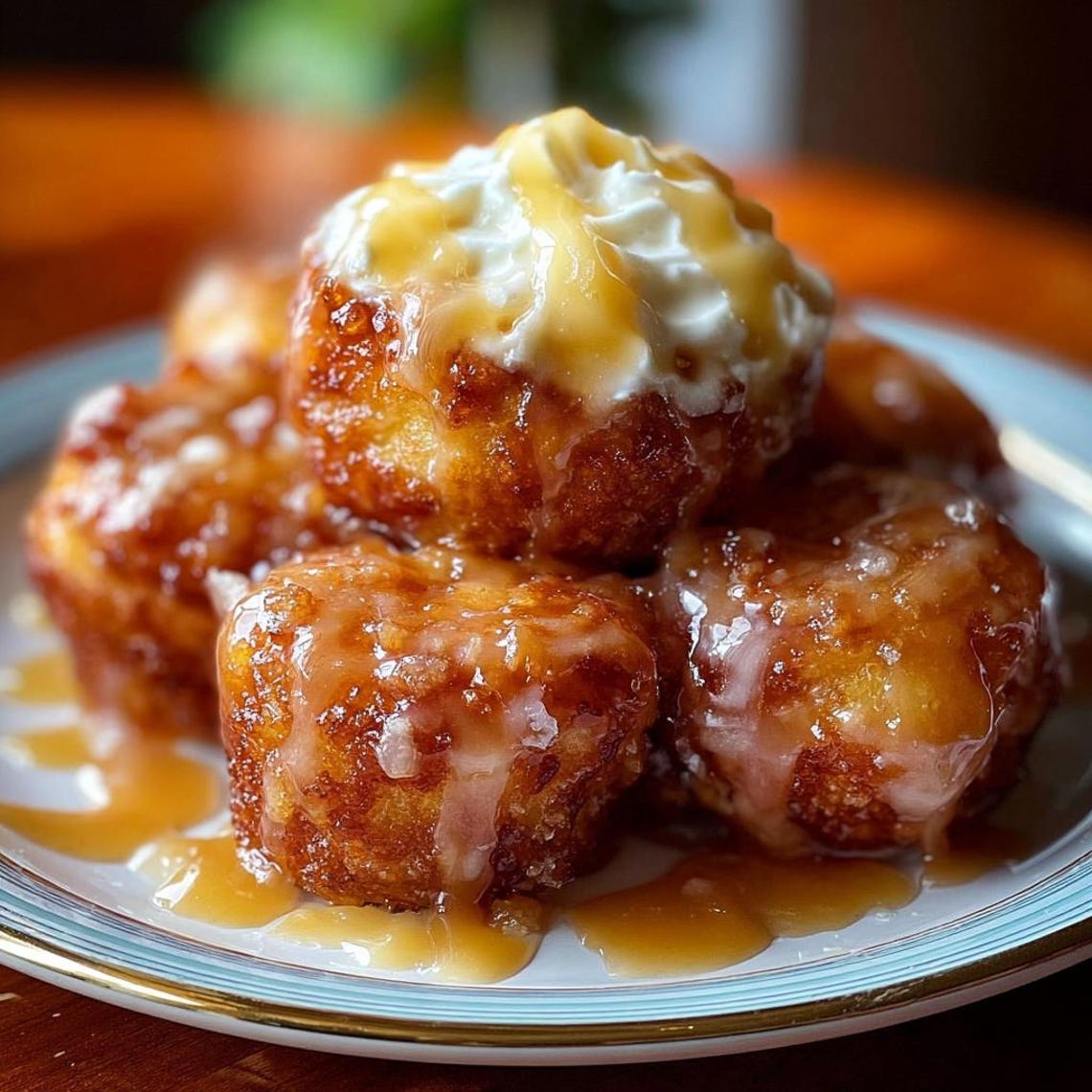 Apple Fritter Bites Recipe: Spiced Mini Donuts (downloadable PDF) - Etsy