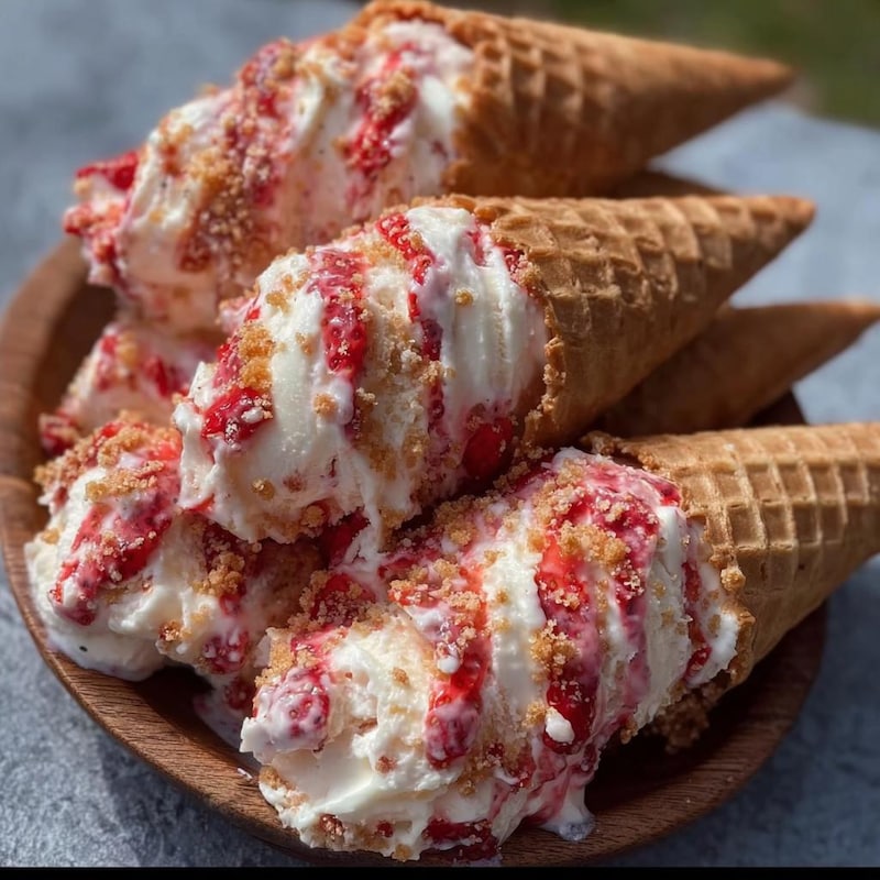 Strawberry Crunch Cone - Etsy