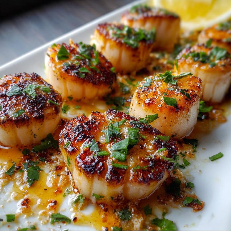 Garlic Butter Baked Scallops Recipe: Digital Download - Etsy