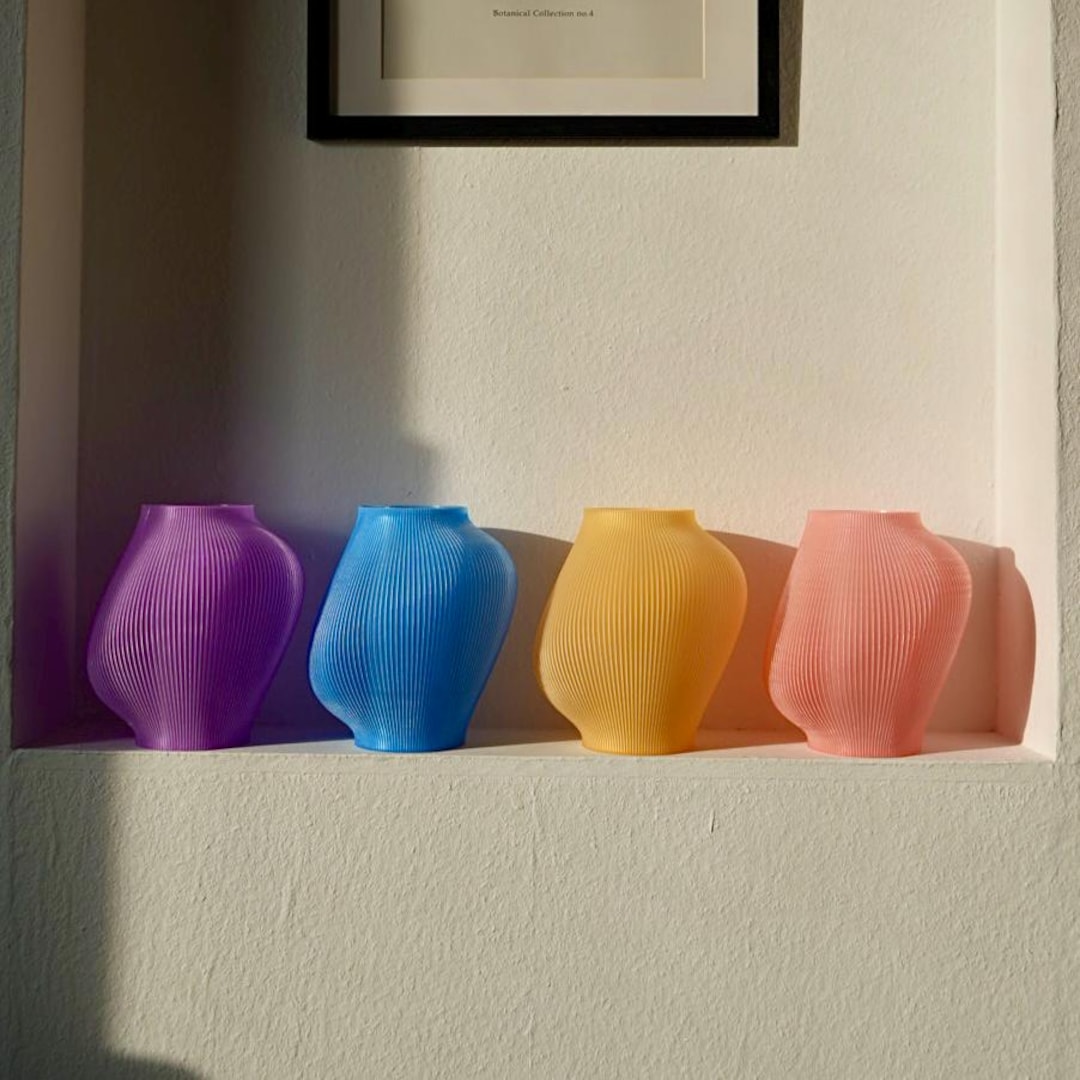 Vase ONDINE - 3D Printed Modern Vase With Inner Vase - Etsy