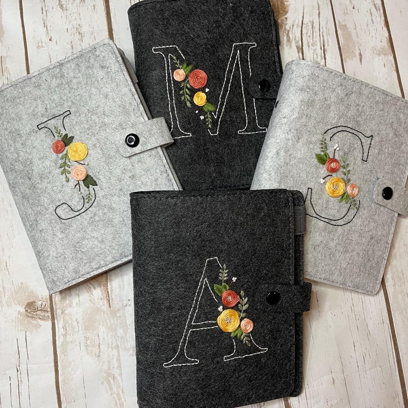 Embroidered Notebook - Etsy