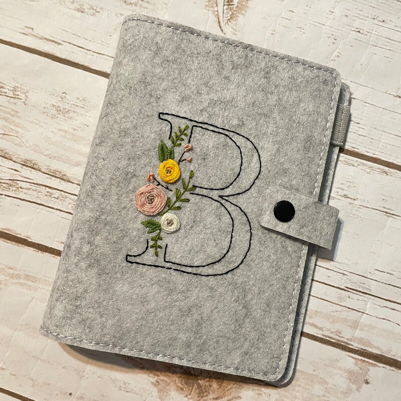 Embroidered Notebook - Etsy