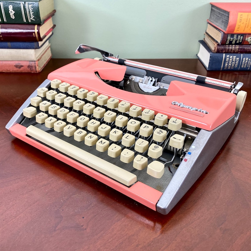 Pink Typewriter - Etsy