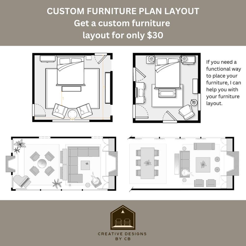 Furniture Floor Plan Layout - Etsy