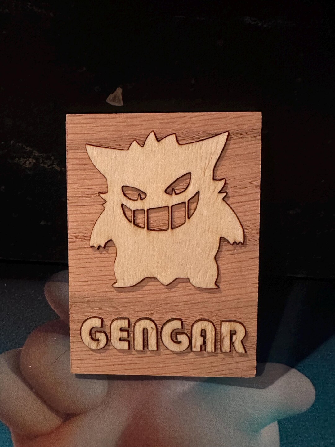 Gengar Laser Engraved Wood Art - Etsy
