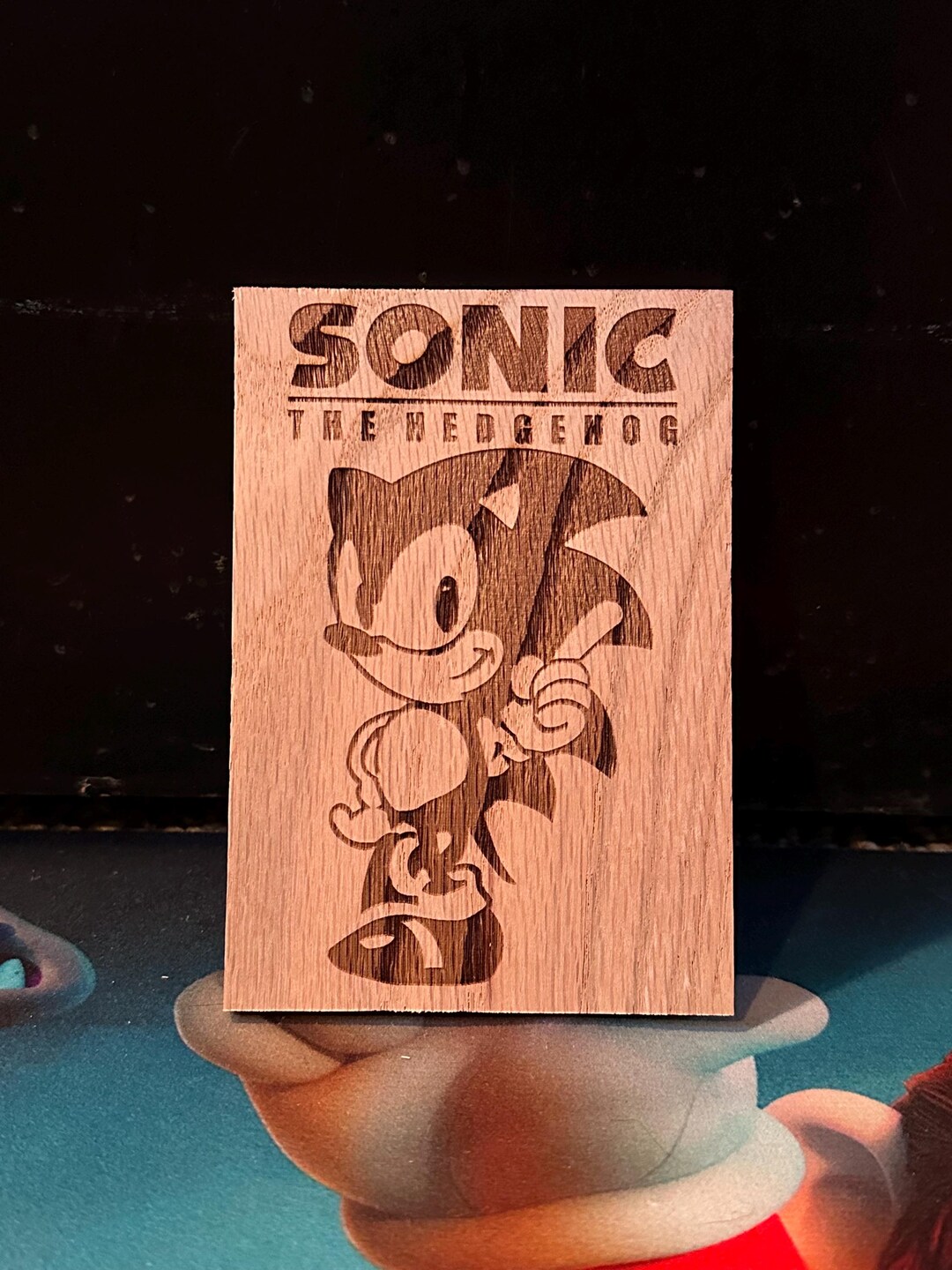 Sonic the Hedgehog Laser Engraved Wood Art - Etsy