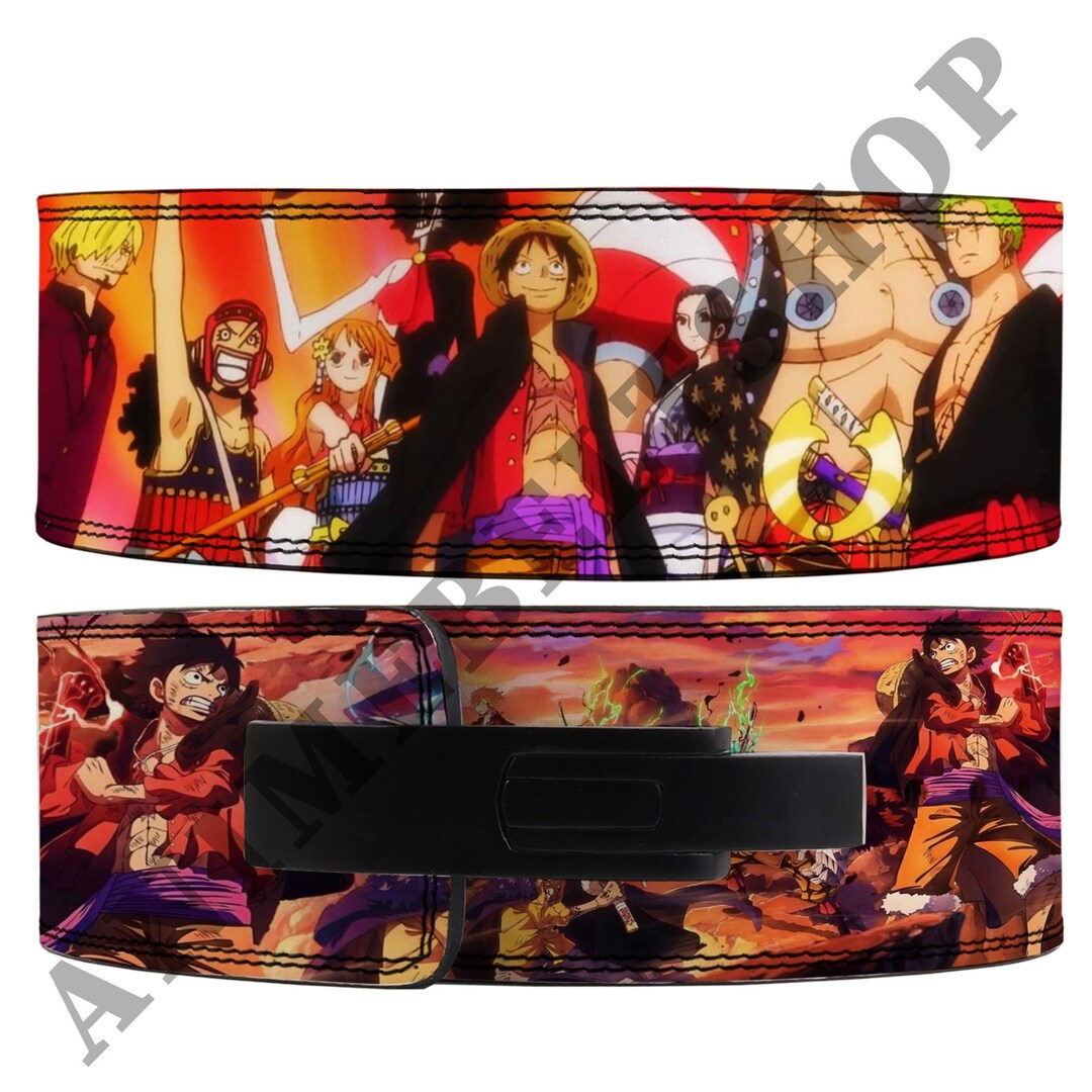 One Piece Luffy Anime Powerlifting Lever Belt | One Piece Anime Gym ...