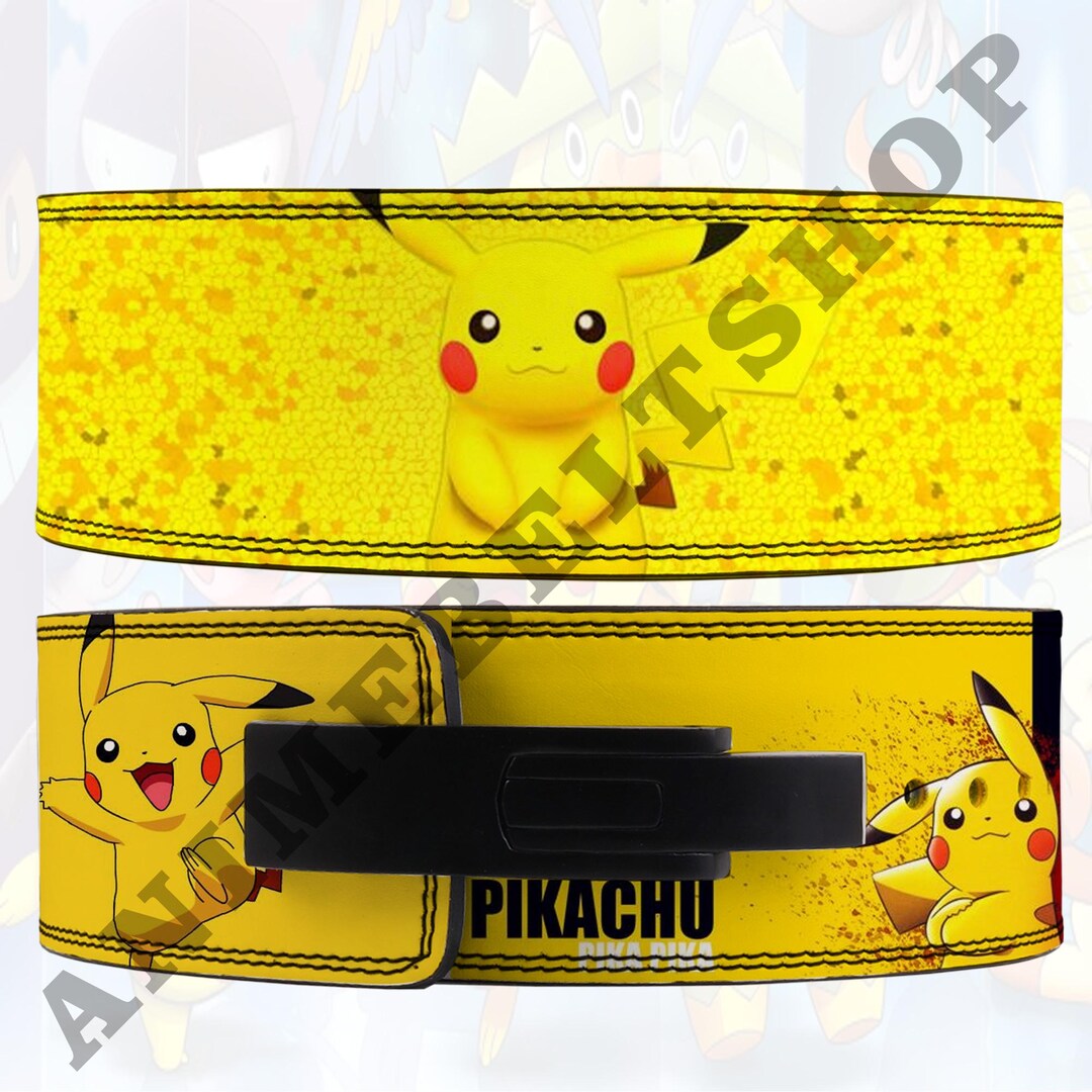 Pikachu Pokemon Weightlifting Belt Pikachu Custom Lever Belt ...
