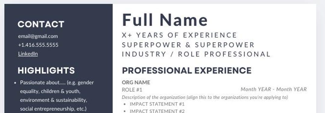 Resume / CV Template That Got My Client a 150,000 USD Salary ...