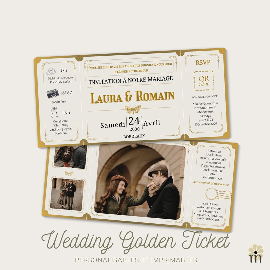 Editable and Printable Vintage Train Ticket Wedding Invitation ...