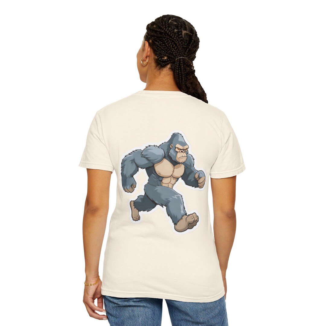 Silverback Gorilla T-shirt | Back Print Tee | Pocket Design Shirt ...
