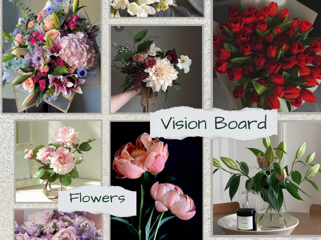 Floral Vision Board Printables: 400+ Affirmations & Images (PDF) - Etsy UK