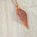 Laurel Leaf Necklace Electroplated Leaves Copper Leaf - Etsy