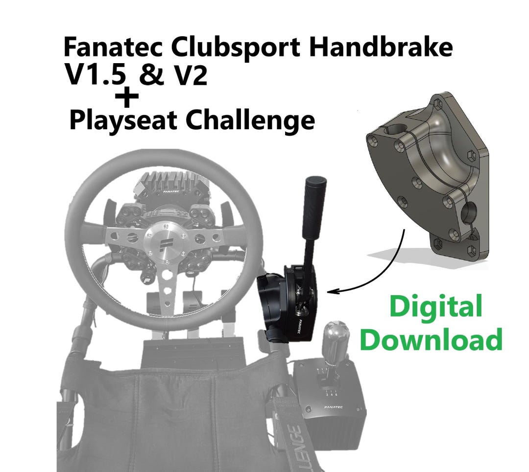 Fanatec Clubsport Handbrake V1.5 & V2 Mount for Playseat Challenge (LHD ...
