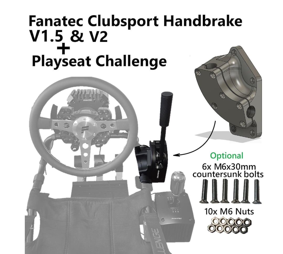 Fanatec Clubsport Handbrake V1.5 & V2 Mount for Playseat Challenge – 3D ...