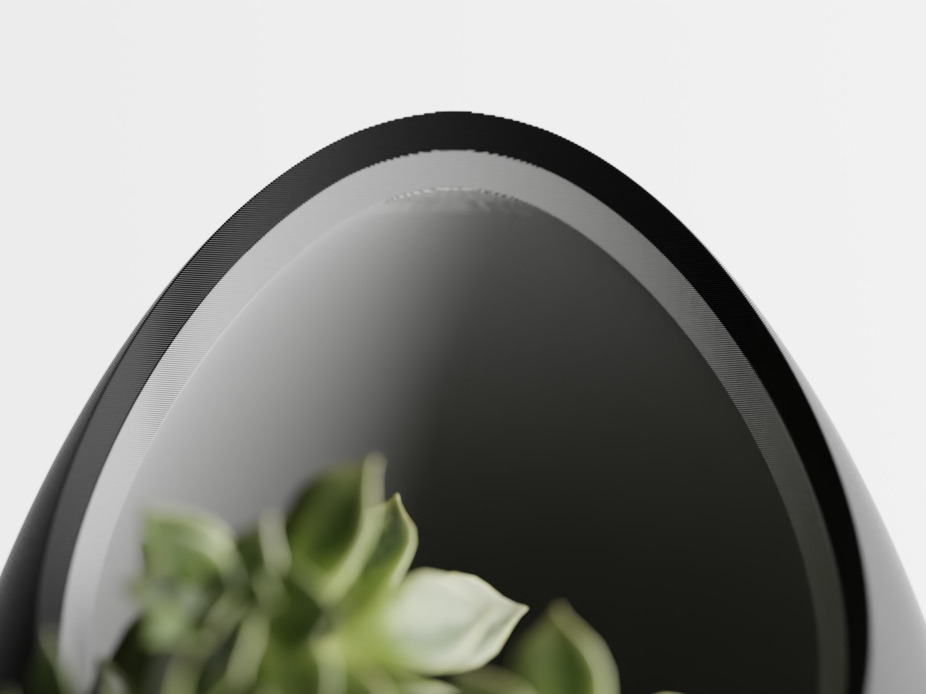 Curved Egg Pod Planter "cocoon" – A Contemporary 3D Printed Vessel for ...