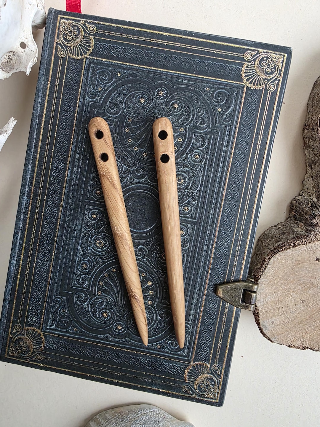 Nalbinding Needle From Oak Wood - Etsy