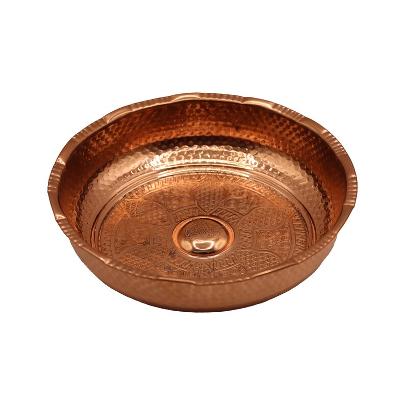 Handmade Engraved Copper Bowl With Mandala Floral Design for Rituals ...