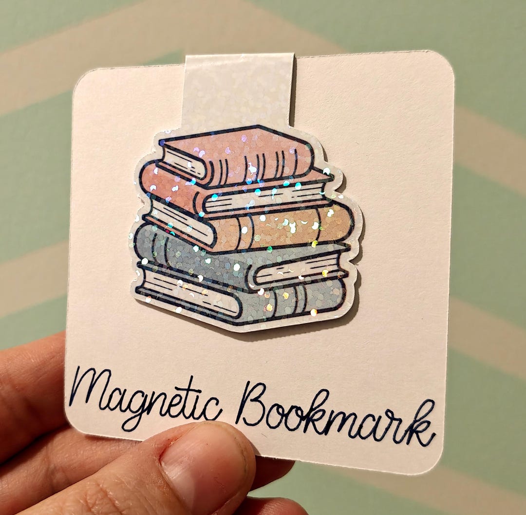 Holographic Magnetic Bookmarks, Cute Bookstacks, Reading Materials - Etsy