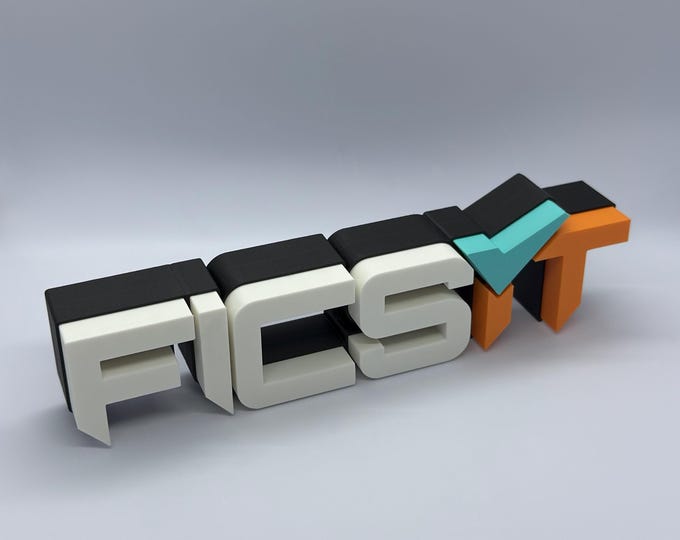 Logo FICSIT | Support de jeu 19 cm de Satisfactory | Cadeau imprimé en ...