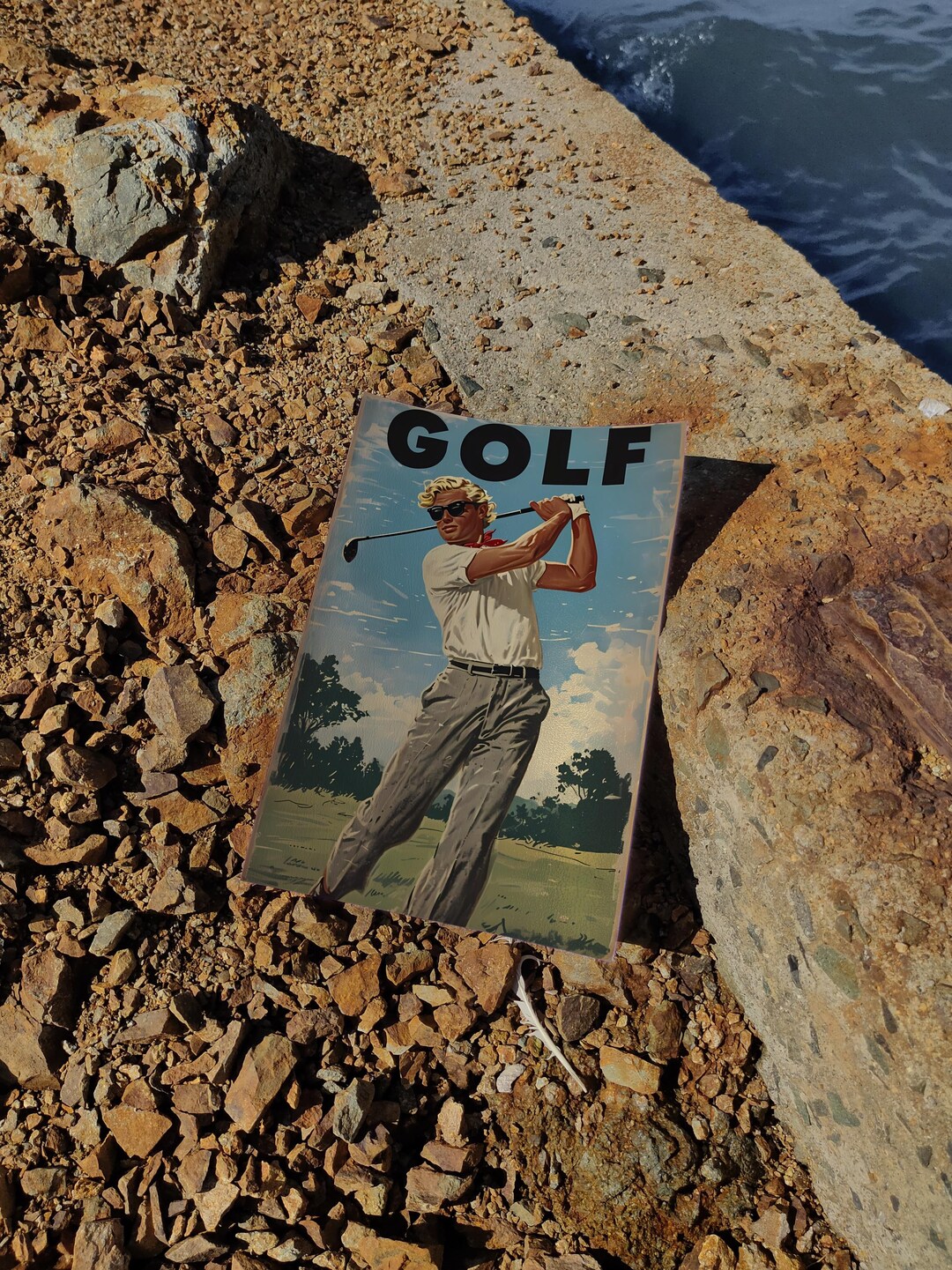 Golf Retro Poster, Vintage Golf Wall Art, Digital Poster, Sports Decor ...