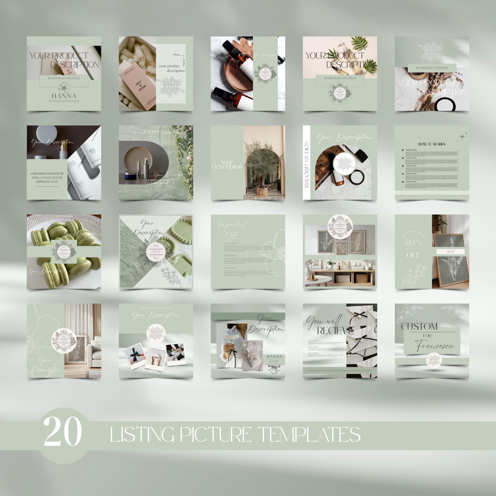 Etsy Shop Banner Kit Template Bundle Canva Etsy Shop Kit Editable Etsy ...