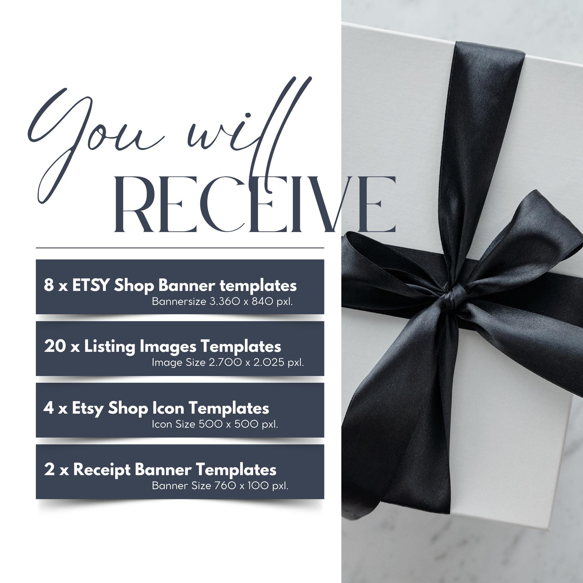 Etsy Shop Banner Kit Template Bundle Canva Etsy Shop Kit Editable Etsy ...