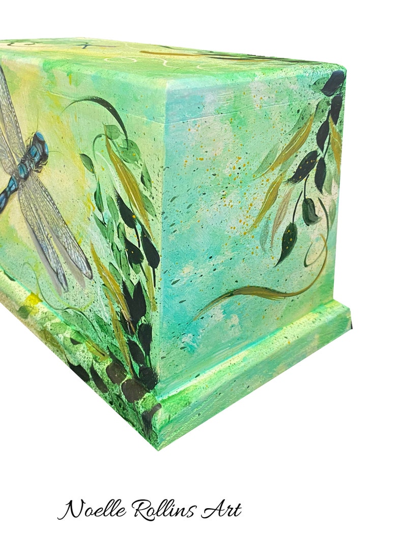 Dragonfly Hand Painted Urn for Cremation and Memorial. - Etsy