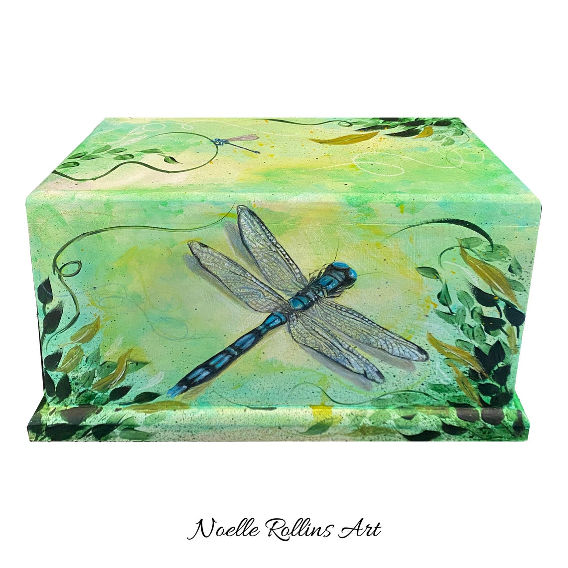 Dragonfly Hand Painted Urn for Cremation and Memorial. - Etsy