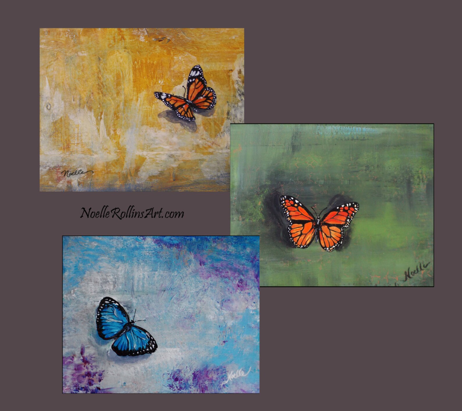 Butterfly Canvas Print Wall Art - Choice of 7 Designs Monarch or Blue ...