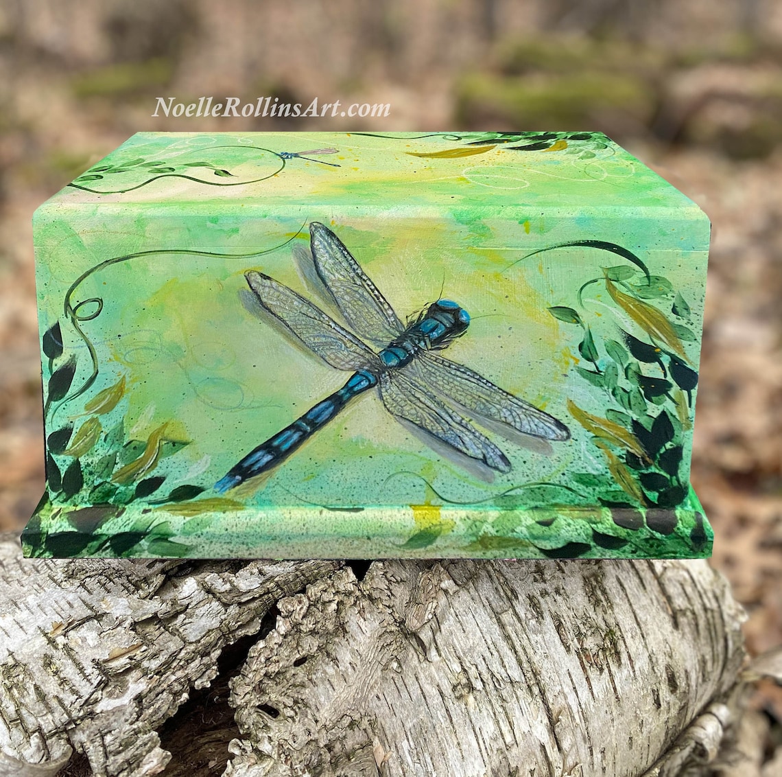 Dragonfly Hand Painted Urn for Cremation and Memorial. - Etsy