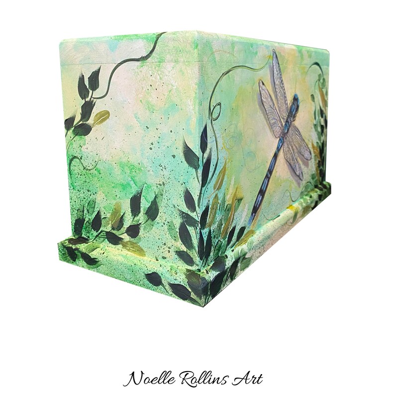 Dragonfly Hand Painted Urn for Cremation and Memorial. - Etsy